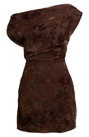 Line & Dot Anouk One-shoulder Minidress