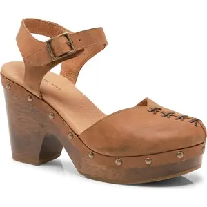 Free People Doubs Platform Clog - Tan Leather