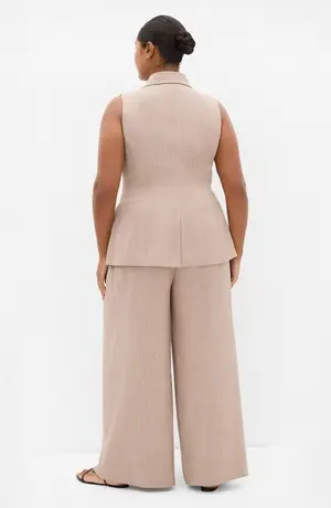 City Chic Luci Double Breasted Waistcoat