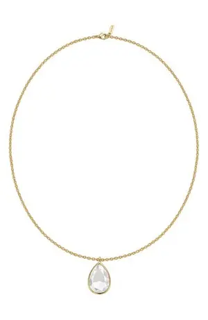 ST. MORAN 14k Plated Teardrop Pendant Necklace