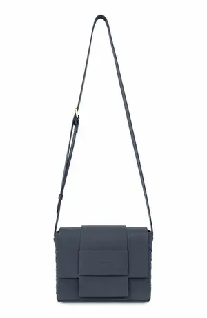 Écotorie Iris Leather Crossbody Bag - Midnight