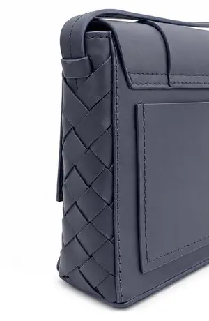 Écotorie Iris Leather Crossbody Bag - Midnight
