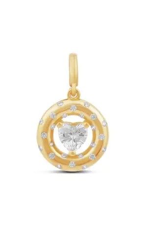 SHYMI Scattered Round Heart Charm Gold