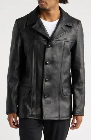 SCHOTT Backstage Leather Car Coat
