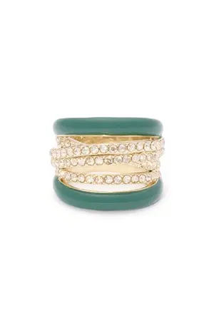 Ramy Brook Mila Enamel & Crystal Ring