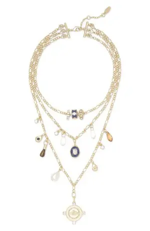 Ramy Brook Aria Layered Charm Necklace - Gold
