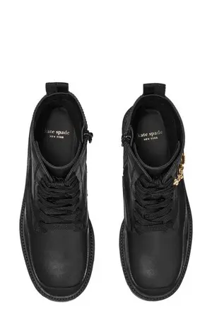 Kate Spade New York Sam Icon Leather Combat Boot