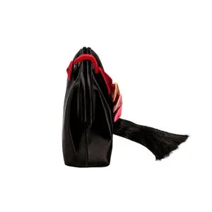 SERENA UZIYEL Alessa & Multicolor Tassel Pouch Bag