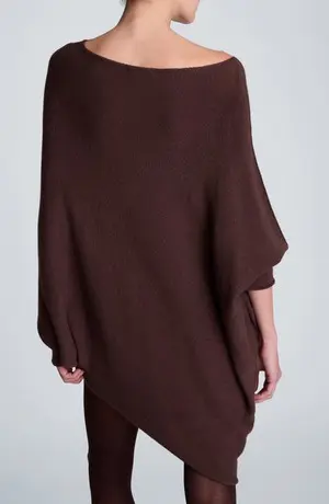 KENNETH COLE Asymmetric Drape Neck Sweater