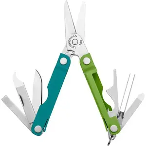 LEATHERMAN Micra, Keychain Multi-tool With Grooming Tools, Mini Pocketknife For Everyday Carry (edc), Hobbies & Outdoors Teal Twist