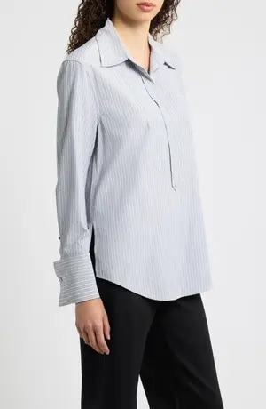 Kobi Halperin Tanner Striped Bib Front Shirt