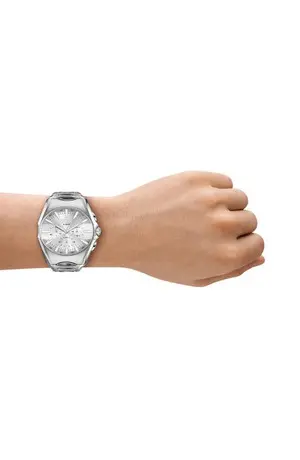 DIESEL® D-curve Chronograph Stainless Steel Watch