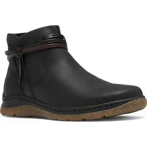 Clarks Orlene Roam Leather Bootie Black Leather