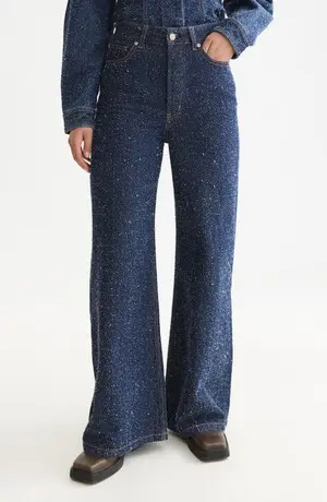Scotch & Soda Wave High Waist Wide Leg Jeans - Deep Weave