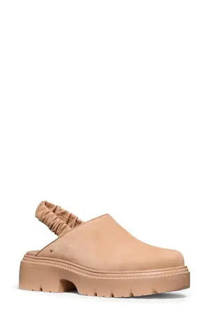 Kate Spade New York Cosma Slingback Leather Clog Light Fawn