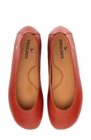 Pikolinos Carmona Leather Flat - Paprika