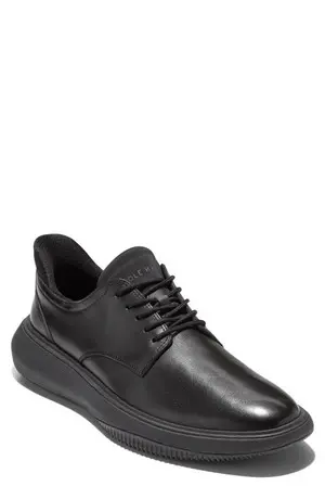 Cole Haan Grand Phaze Leather Plain Toe Quick-on Sneaker Black/black