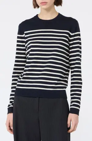 Max Mara Sicilia Striped Silk & Wool Sweater