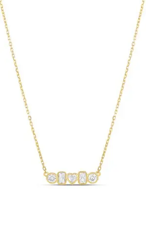 SHYMI Multi Shape Bezel Pendant Necklace Gold