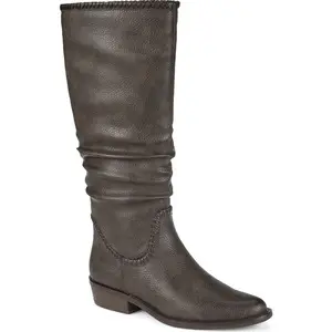 BARETRAPS Nilla Faux Leather Tall Boot Dark Brown