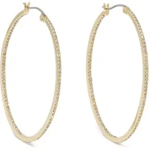 Ramy Brook Khatia Crystal Hoop Earrings - Silk/gold
