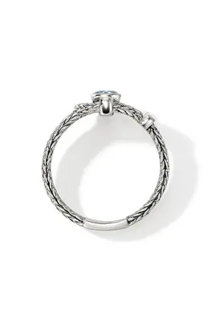 John Hardy Icon Ring, Sterling Swiss Blue Topaz