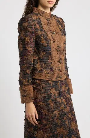 Kobi Halperin Parker Metallic Thread Detail Jacket