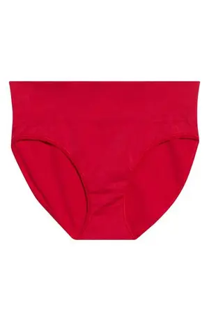 Nordstrom Seamless Hi-cut Briefs - Red Salsa
