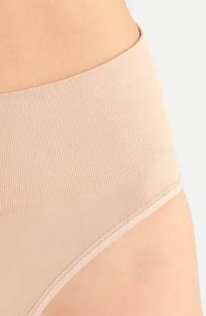 Nordstrom Seamless Hi-cut Briefs - Tan Warm