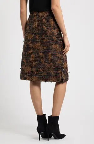 Kobi Halperin Olsen Tweed Midi Skirt