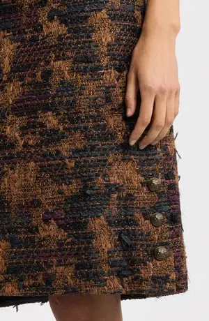 Kobi Halperin Olsen Tweed Midi Skirt