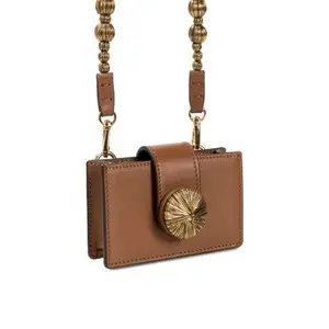 SERENA UZIYEL Alessa Card Holder - Camello