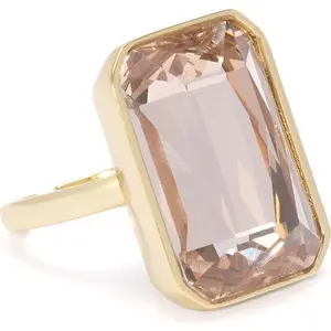 Ramy Brook Norika Glass Stone Statement Ring - Silk/gold