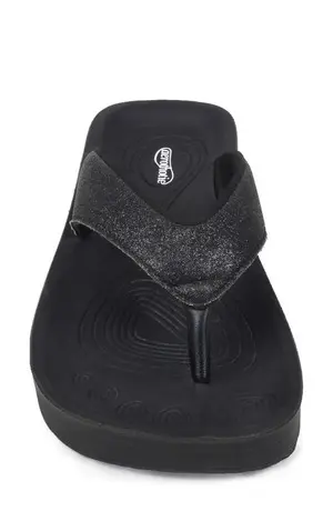 AEROTHOTIC Crystal Mist Flip Flop - Black