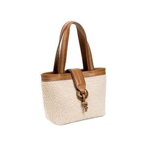SERENA UZIYEL Boho Chic Small Off White Tote Bag - Off-white