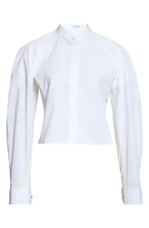 Helmut Lang Cotton Poplin Saddle Shirt