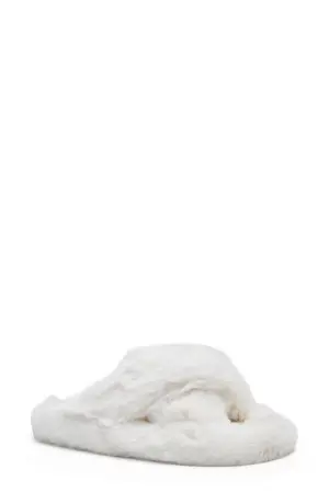 Free People Counting Sheep 2.0 Faux Fur Slipper - Snow
