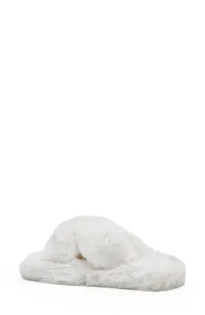 Free People Counting Sheep 2.0 Faux Fur Slipper - Snow
