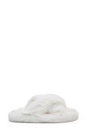 Free People Counting Sheep 2.0 Faux Fur Slipper - Snow