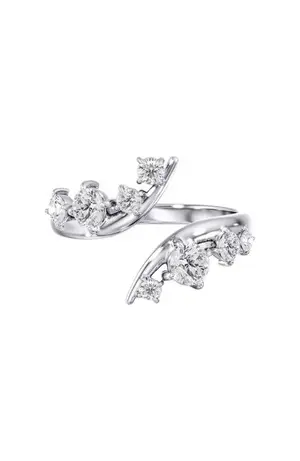 EVERLEE Starlight Bypass Lab Diamond Ring In 14k - White Gold