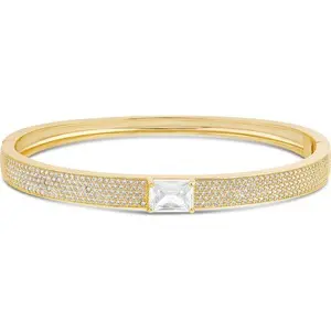 SHYMI SHYMI Pavé Bangle With Center Stone Clear