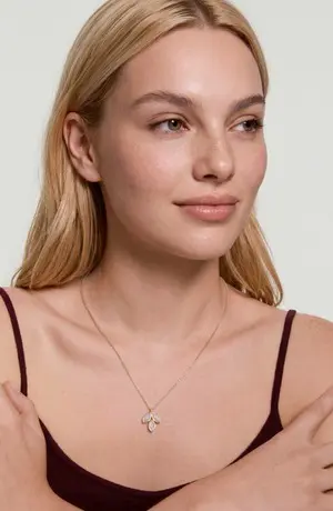 ST. MORAN Marquise Stone Pendant Necklace