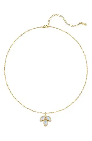 ST. MORAN Marquise Stone Pendant Necklace
