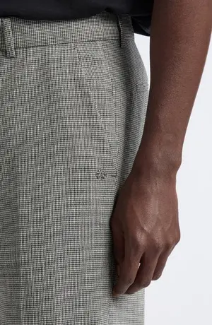 Amiri Houndstooth Wool Trousers