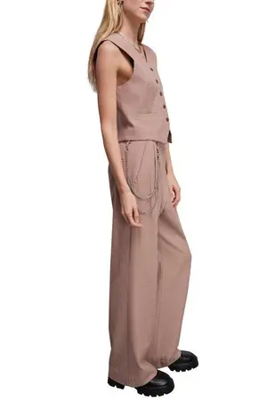 WILDFANG The Empower Houndstooth Wide Leg Trouser