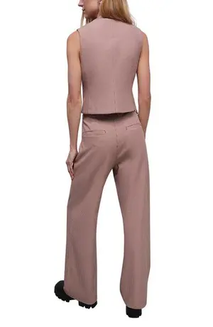 WILDFANG The Empower Houndstooth Wide Leg Trouser