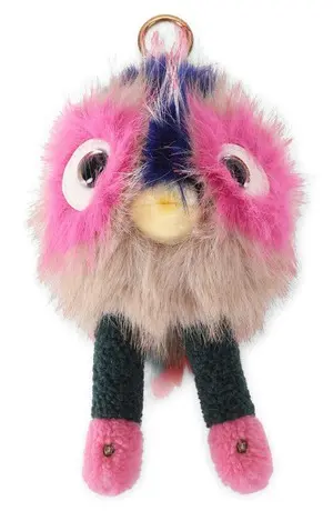 Kurt Geiger Mascot Faux Fur Pom Pom Bag Charm - Open Miscellaneous