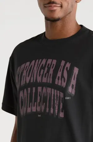 HONOR THE GIFT Stronger As A Collective Cotton Graphic T-shirt