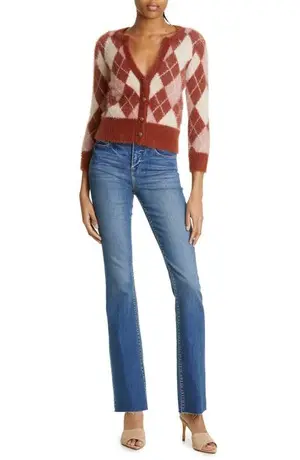 L'Agence Les Petites Ruth Raw Hem Straight Leg Jeans