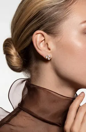 ST. MORAN Marquise Moonstone Stud Earrings